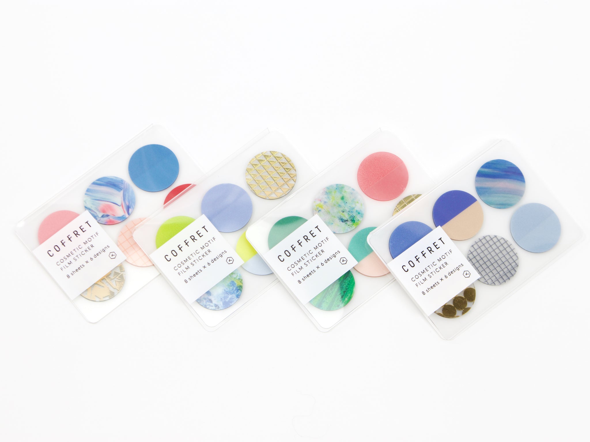 Hitotoki Coffret Cosmetic Motif Film Sticker Circles - Tokyo Pen Shop