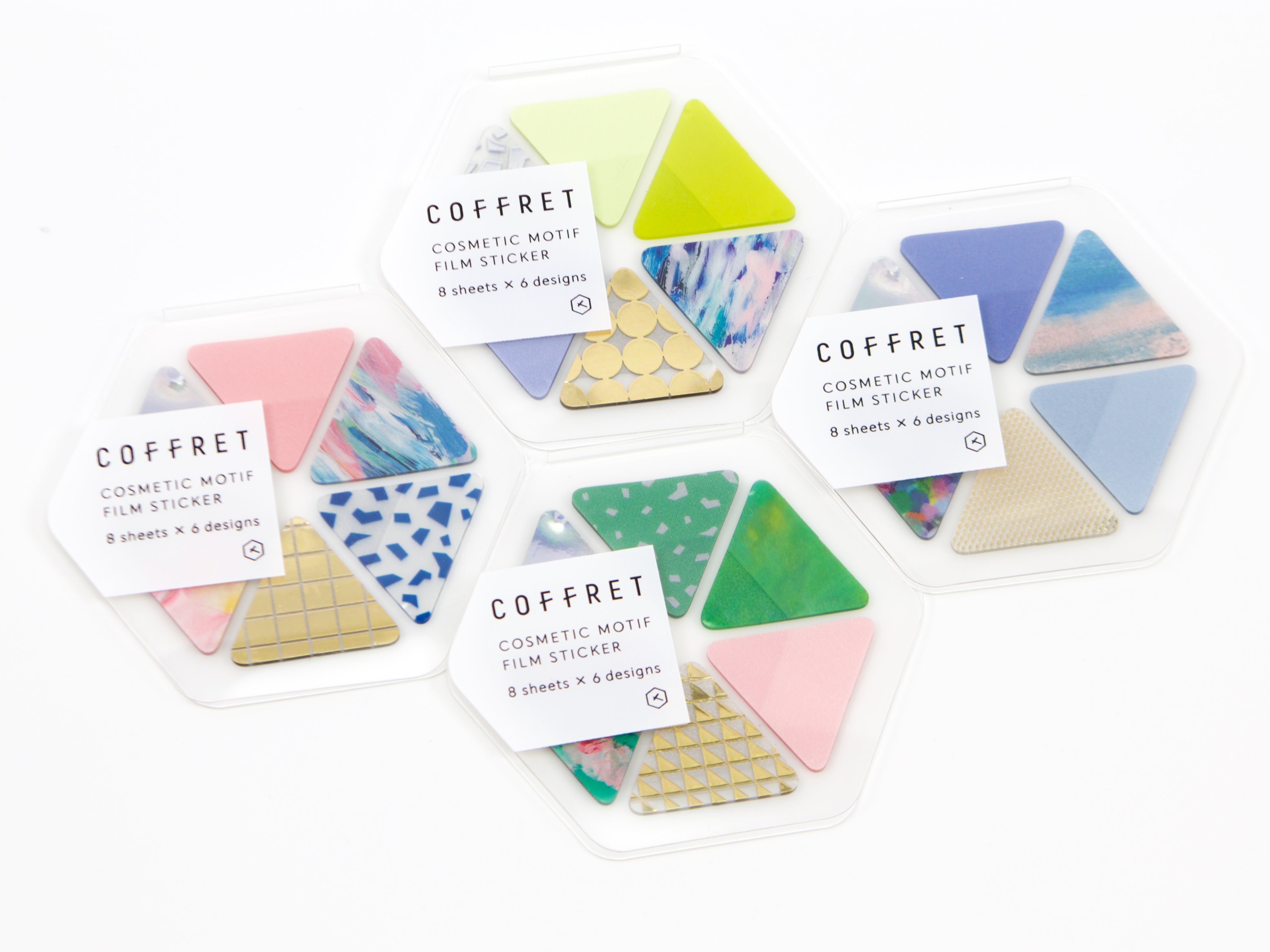 Hitotoki Coffret Cosmetic Motif Film Sticker Triangles - Tokyo Pen Shop