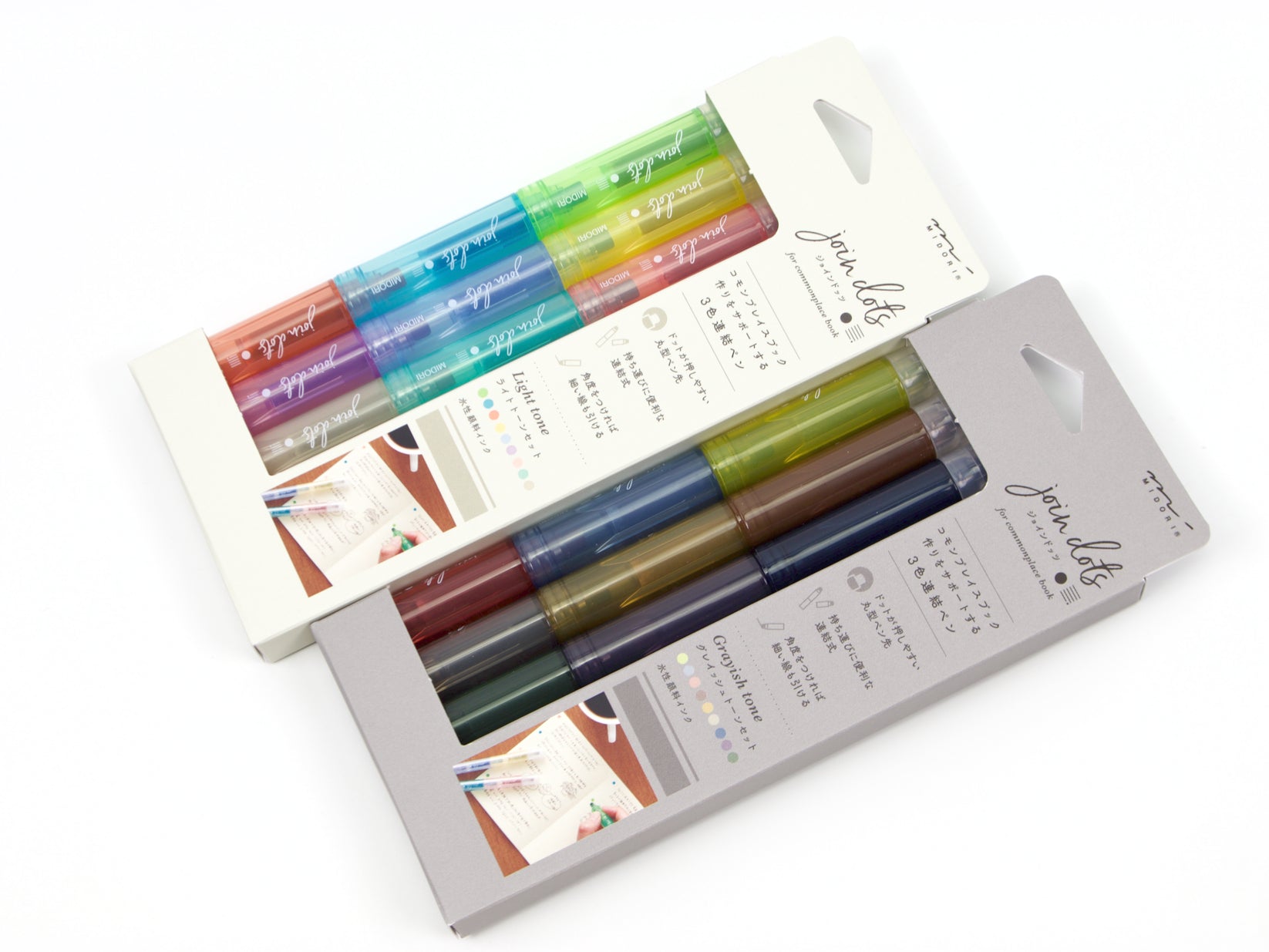 Midori Join Dot 3 Color Marker Triple Set - Tokyo Pen Shop