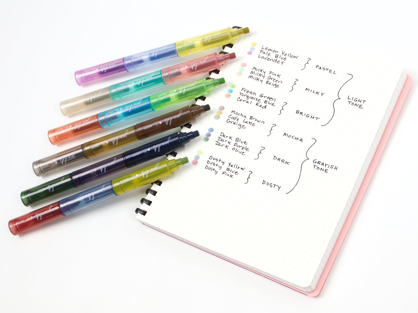 Midori Join Dot 3 Color Marker Triple Set - Tokyo Pen Shop