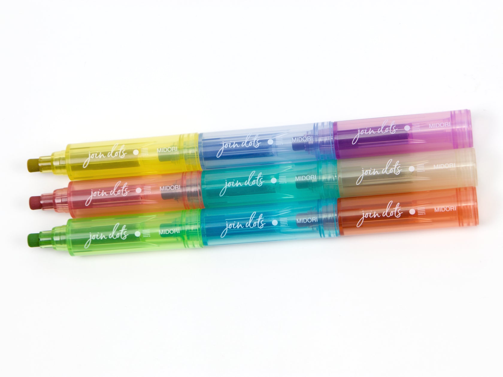 Midori Join Dot 3 Color Marker Triple Set - Tokyo Pen Shop