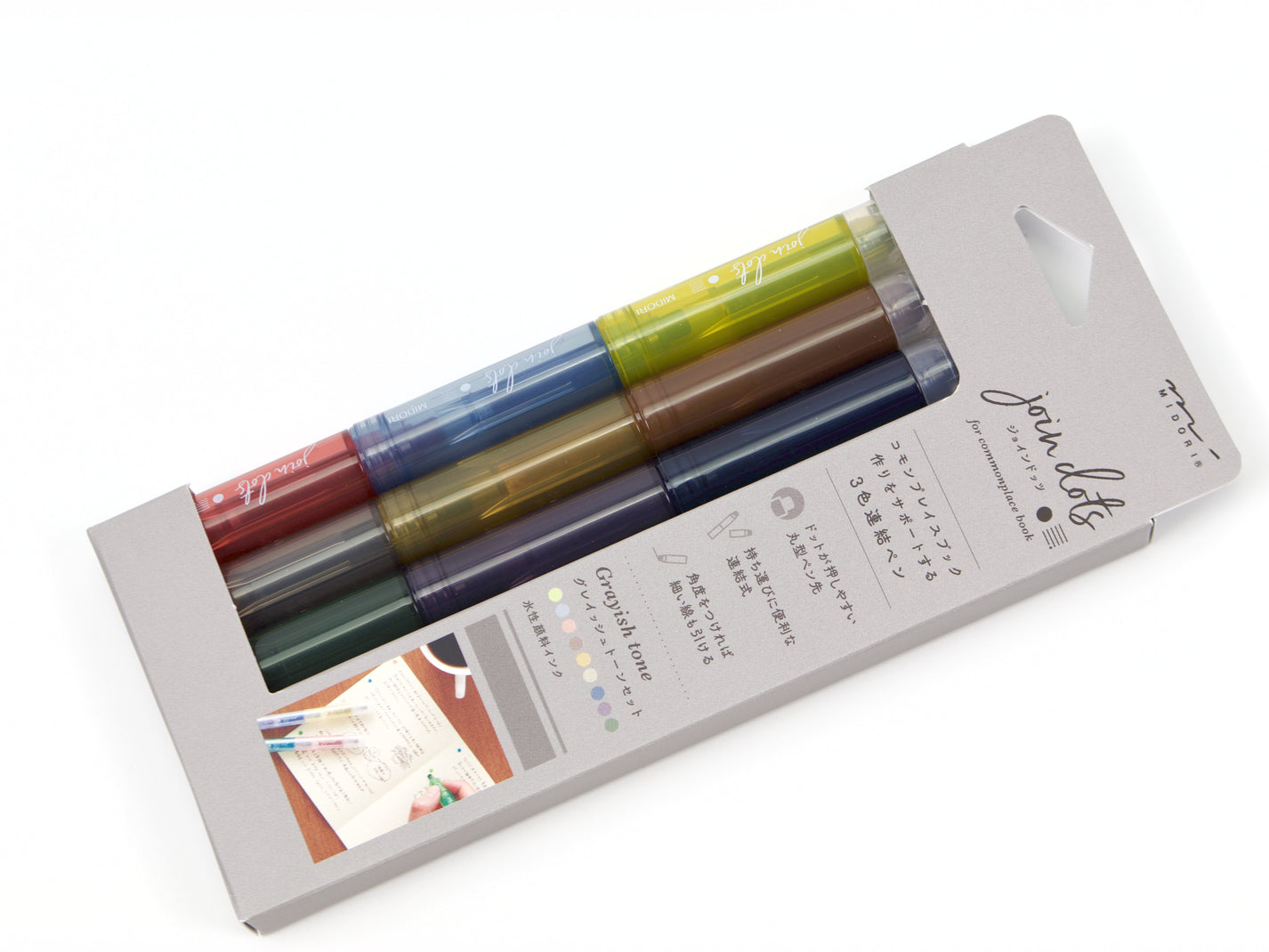 Midori Join Dot 3 Color Marker Triple Set - Tokyo Pen Shop