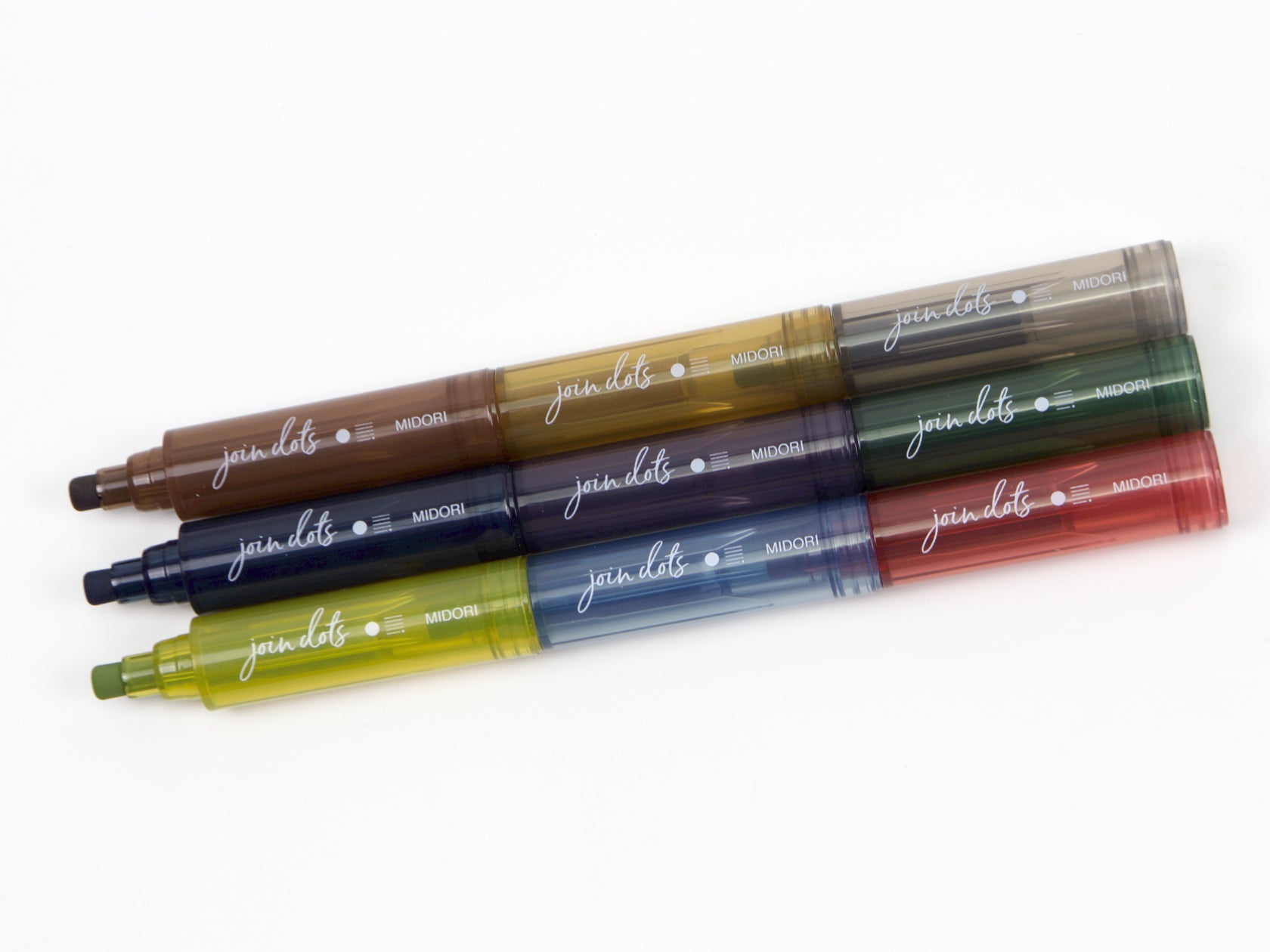 Midori Join Dot 3 Color Marker Triple Set - Tokyo Pen Shop