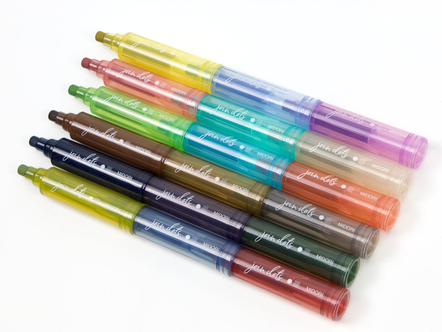 Midori Join Dot 3 Color Marker Triple Set - Tokyo Pen Shop