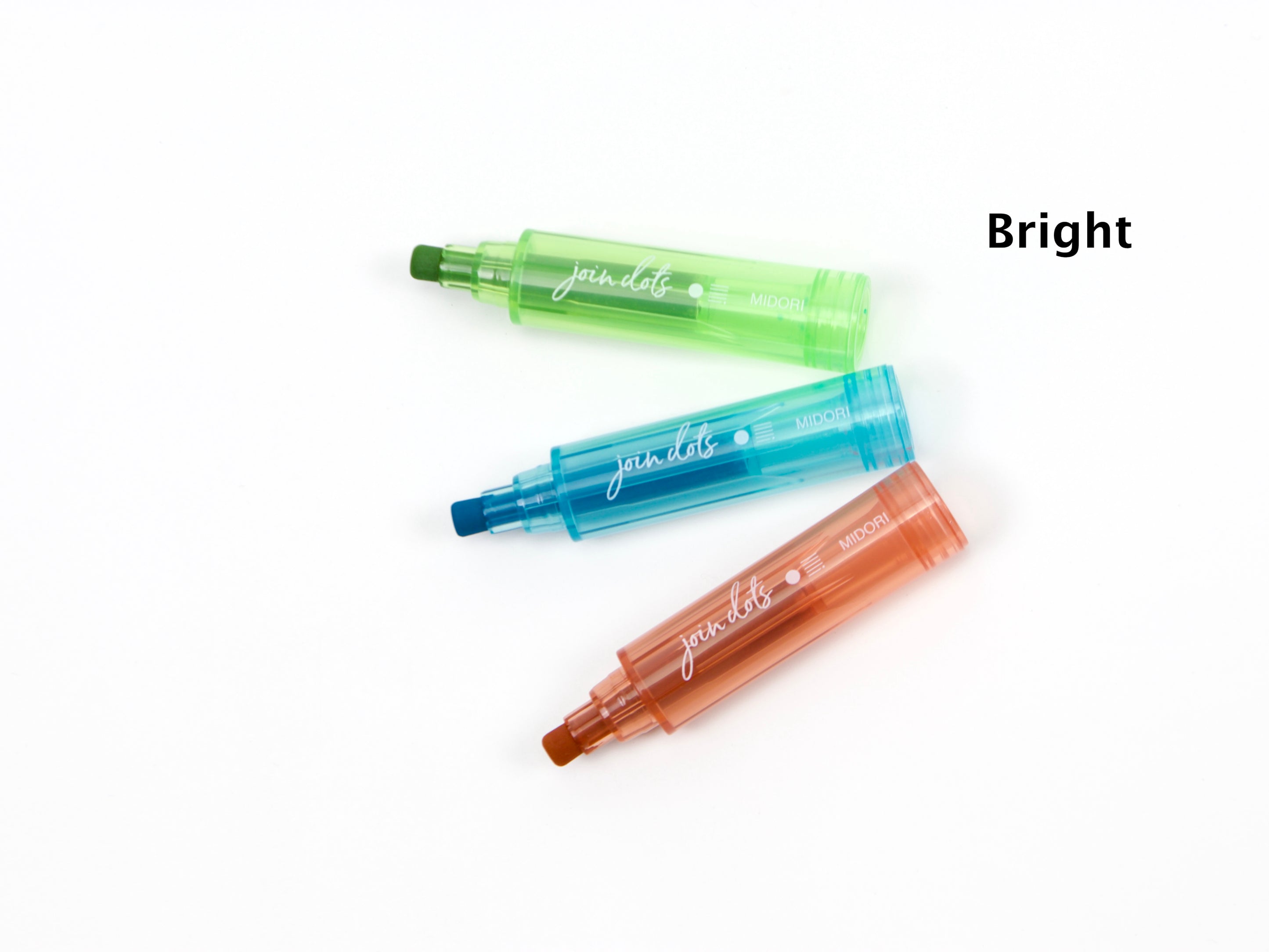 Midori Join Dot 3 Color Marker Triple Set - Tokyo Pen Shop