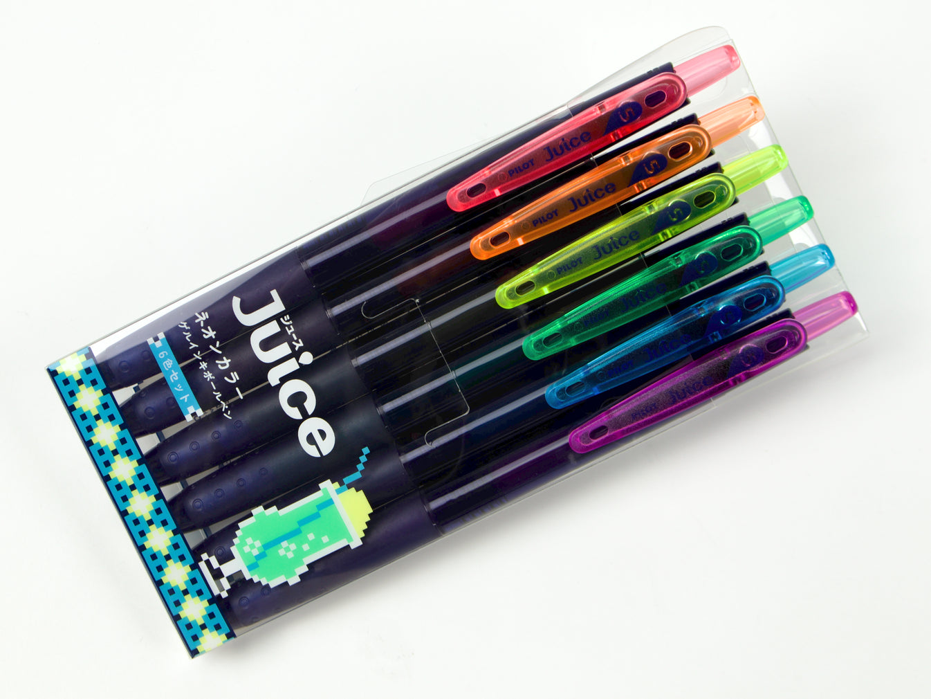 Pilot Juice Neon Colors 8-Bit 6 Color Set - Tokyo Pen Shop