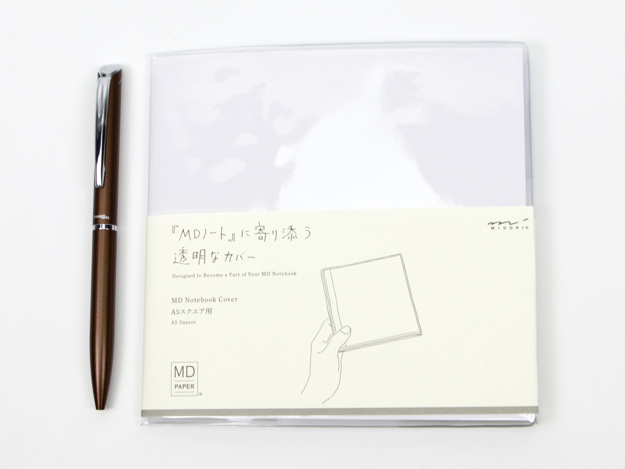 Midori MD Paper A5 Square Notebook Clear Cover - Tokyo Pen Shop