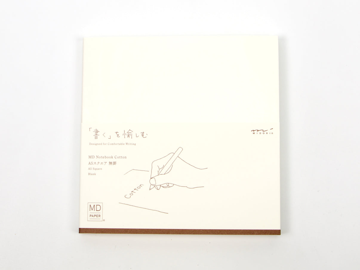 Midori MD Paper A5 Square Cotton Notebook - Tokyo Pen Shop