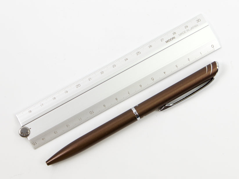 Midori Aluminum Multi Ruler 30cm - Tokyo Pen Shop
