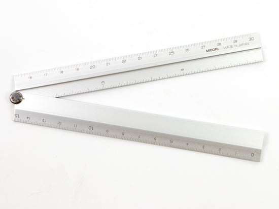 Midori Aluminum Multi Ruler 30cm - Tokyo Pen Shop