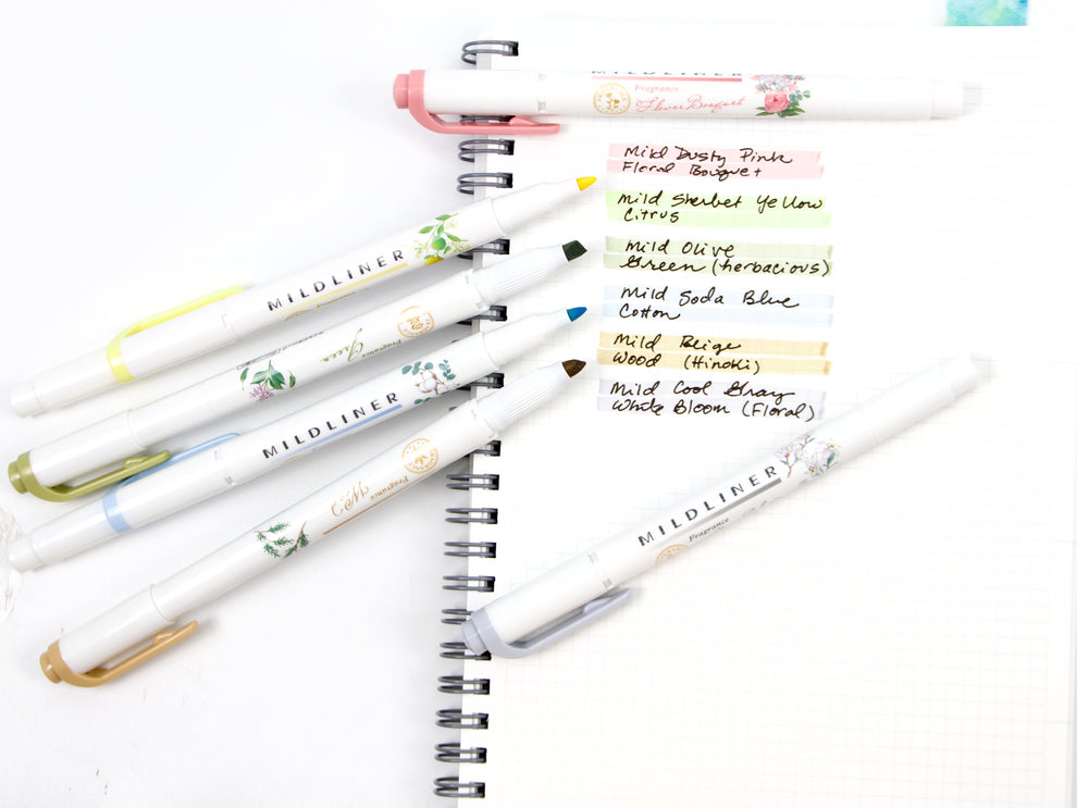 Limited Edition MildLiner Fragrance 6 Color Set - Tokyo Pen Shop