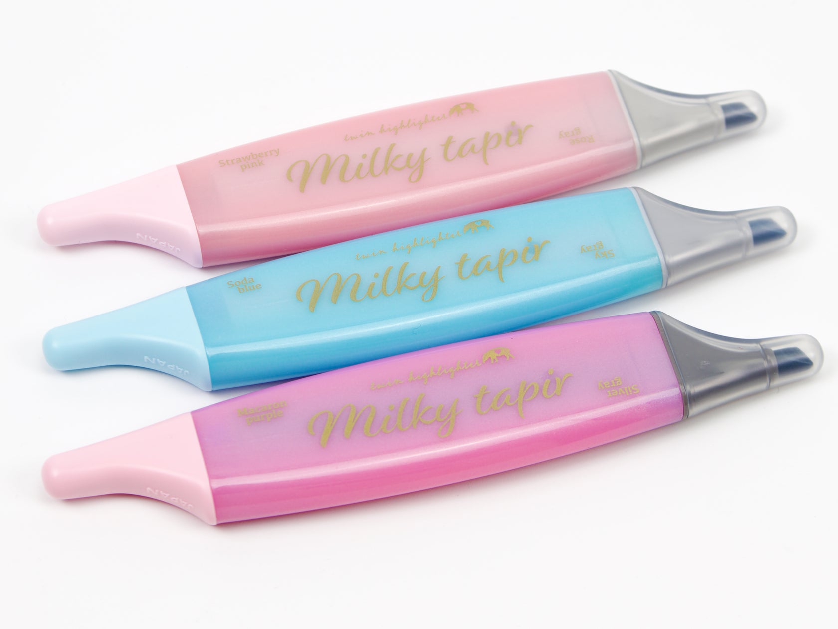 Kobaru Milky Tapir Scented Highlighters 3 Color Set - Tokyo Pen Shop