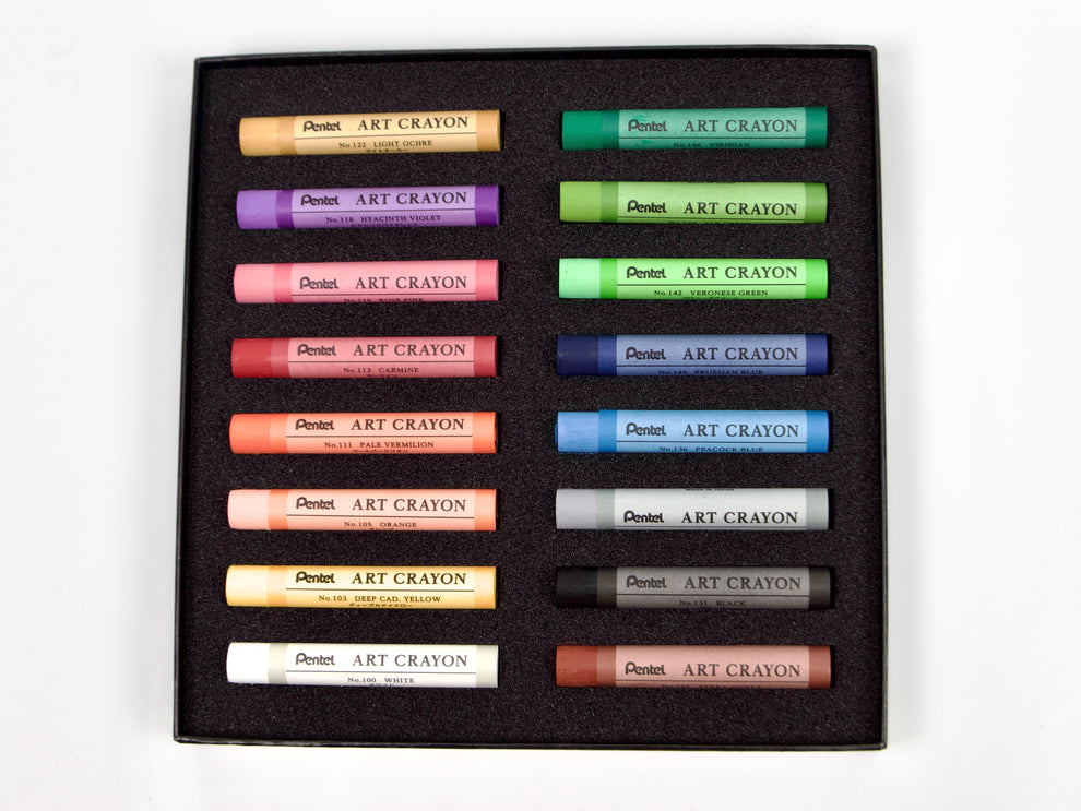 Pentel Art Crayon 16 Color Set - Tokyo Pen Shop