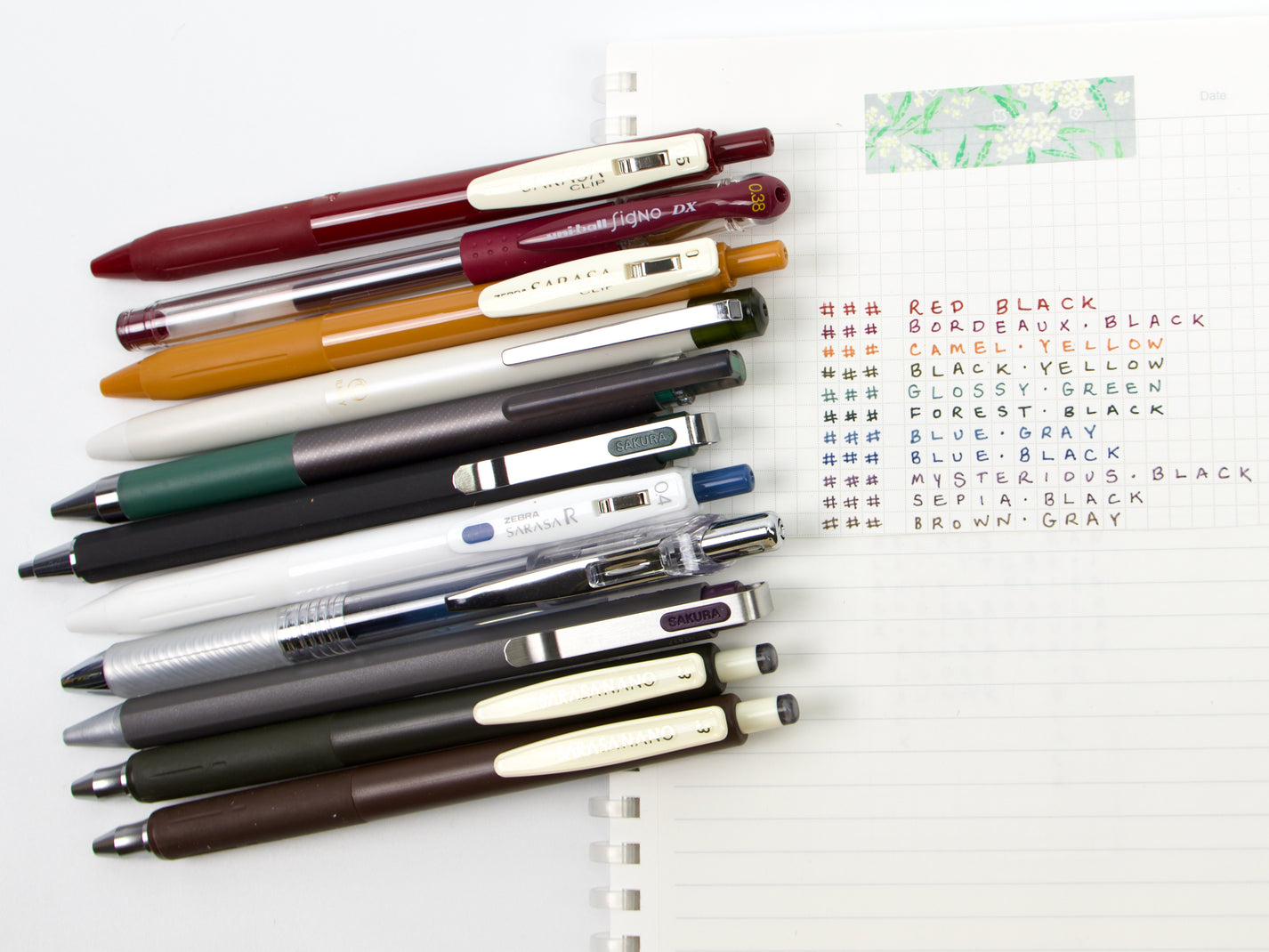 Vintage Ink Colors Sampler Set - Tokyo Pen Shop