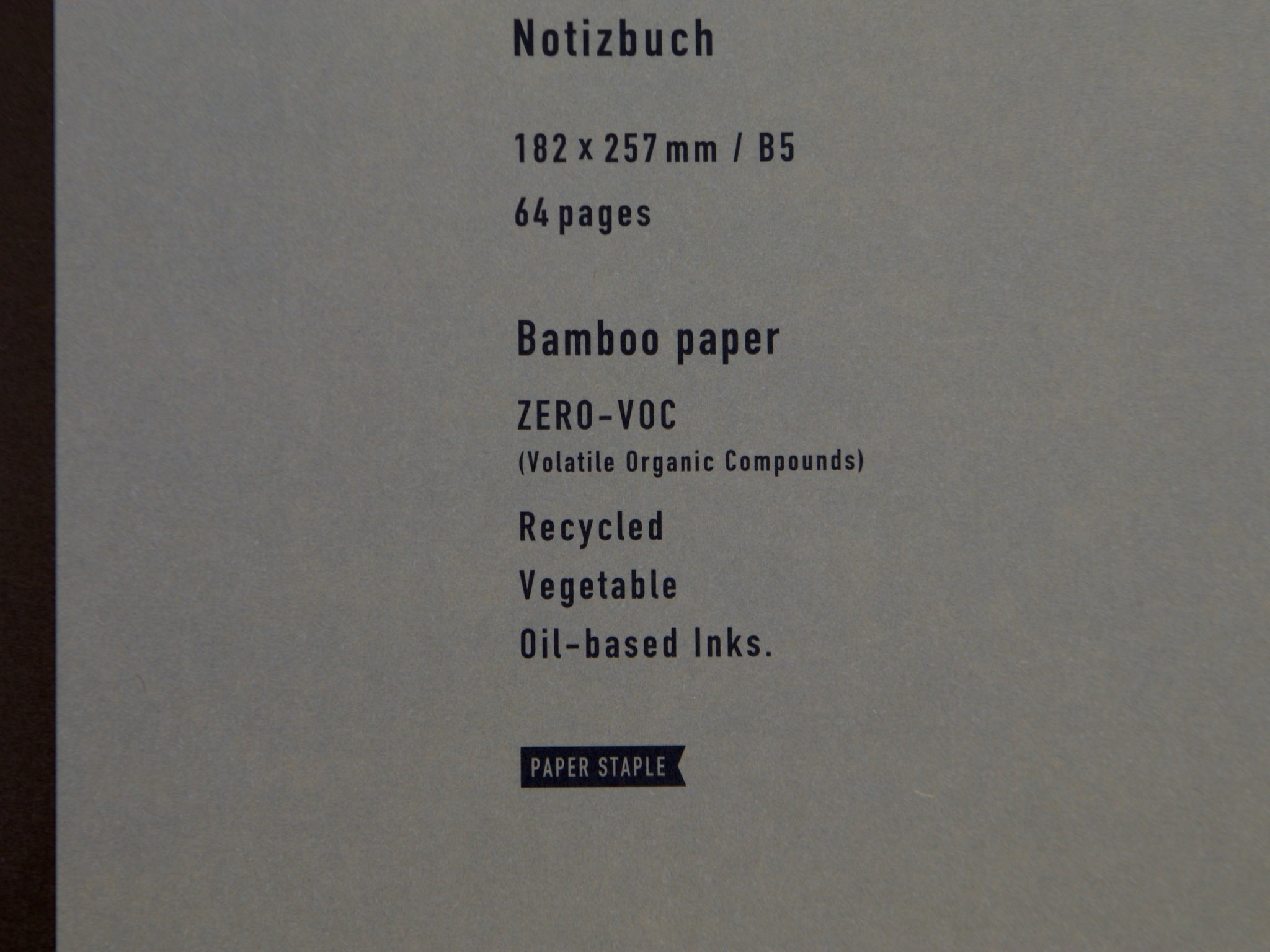 Mark's Inc. Days Bamboo B5 Notebook - Tokyo Pen Shop