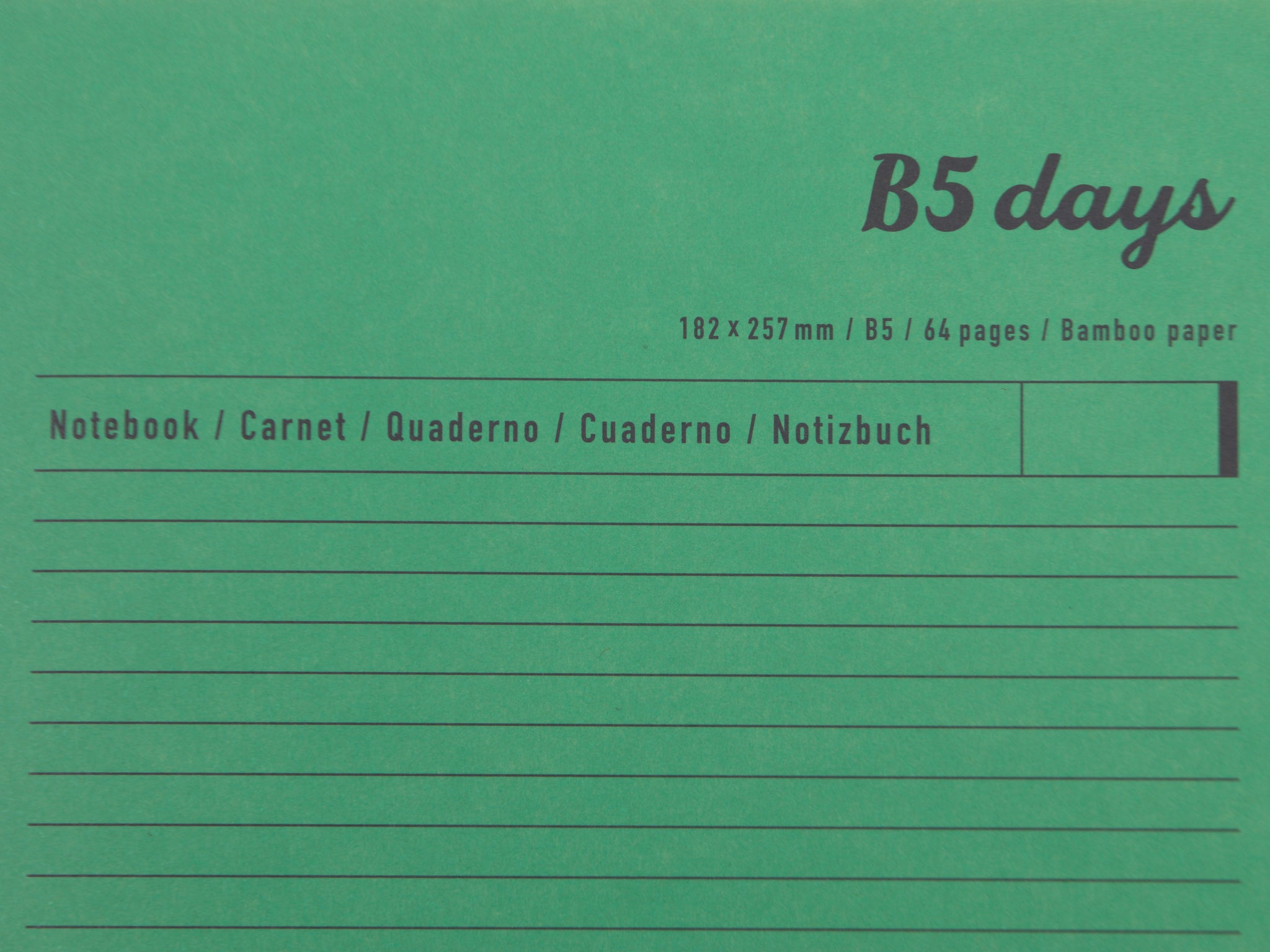 Mark's Inc. Days Bamboo B5 Notebook - Tokyo Pen Shop