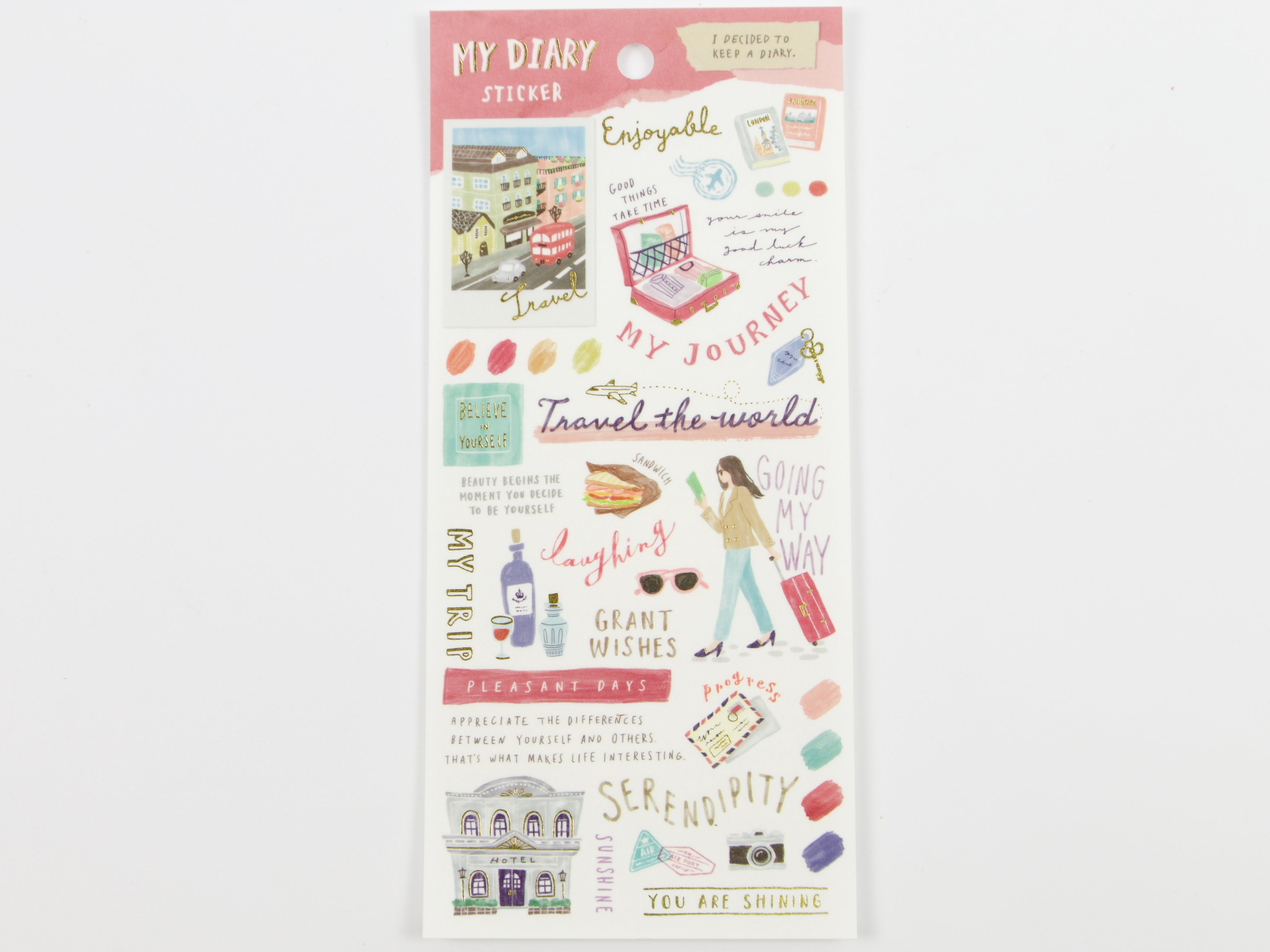 Mind Wave My Diary Stickers - Tokyo Pen Shop