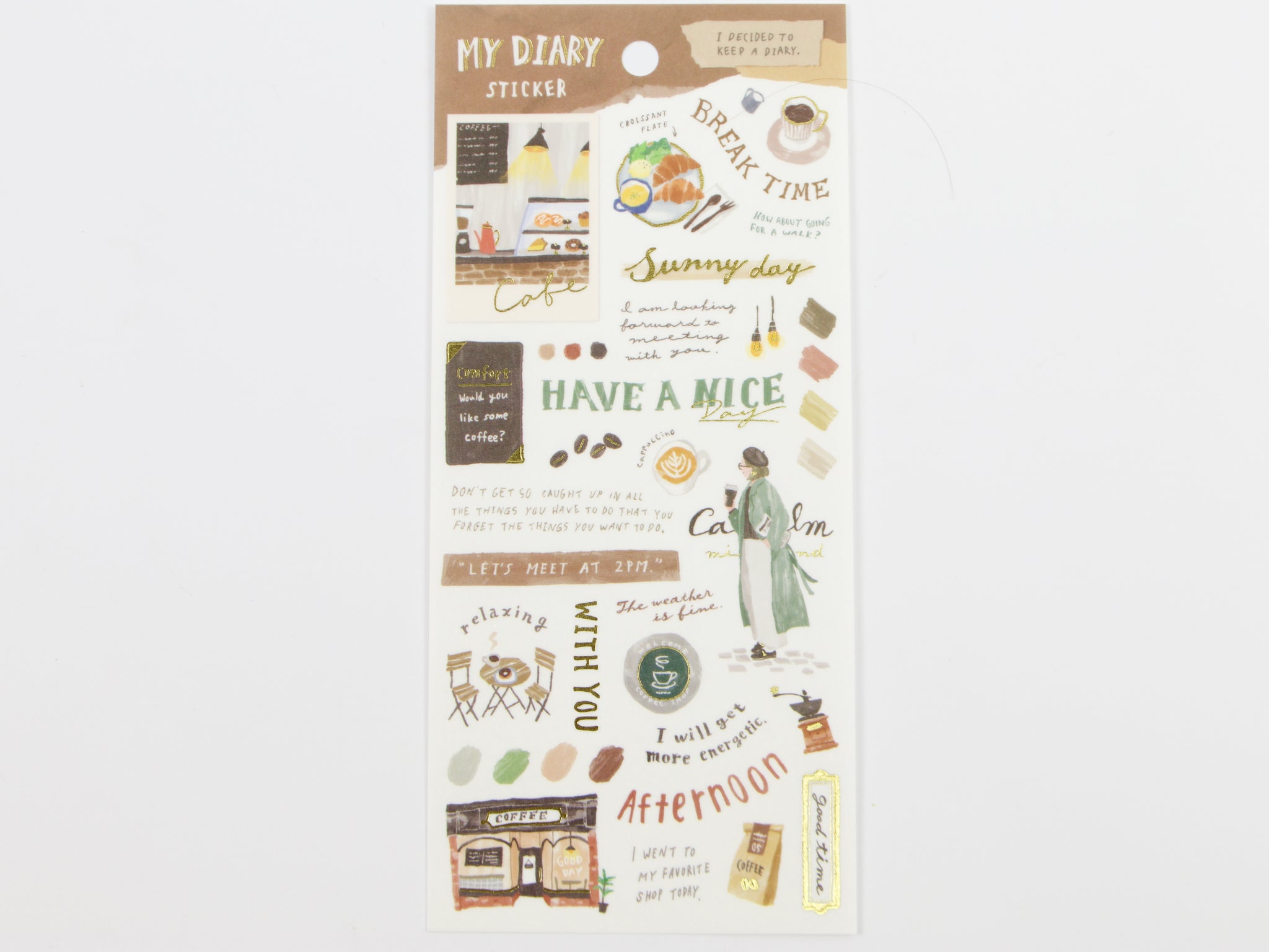 Mind Wave My Diary Stickers - Tokyo Pen Shop